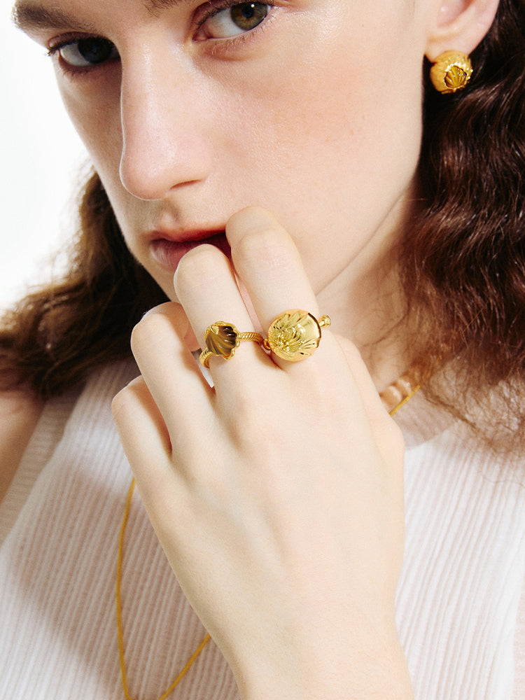 Amber Shell Ring – Atomicfield