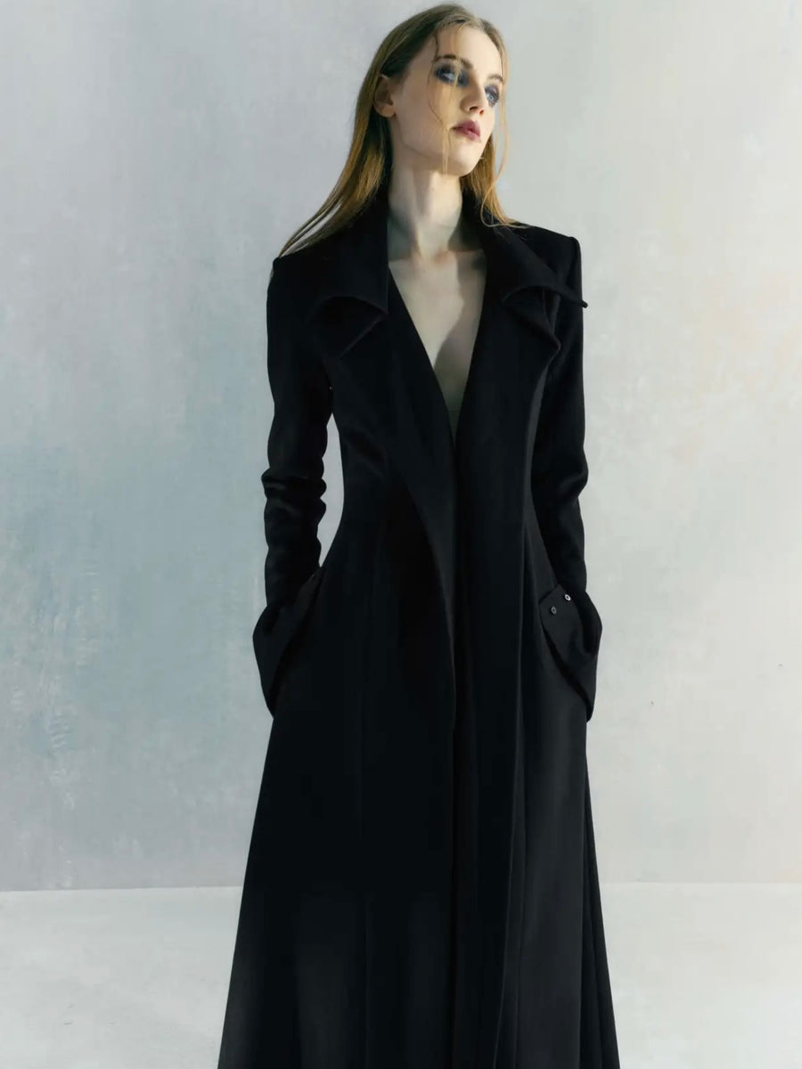 Wool Folded Neck Waist Coat – Atomicfield