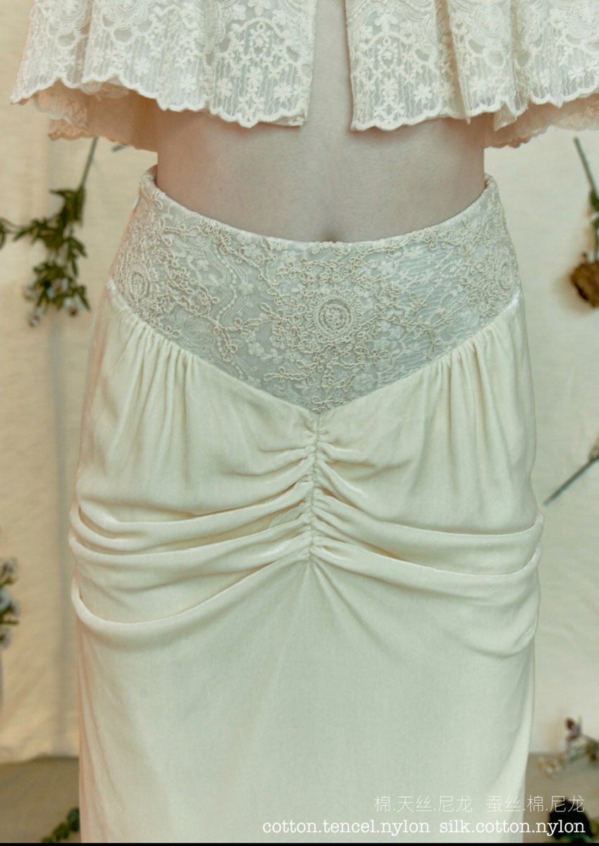 GATHERED VELVET SKIRT – Atomicfield