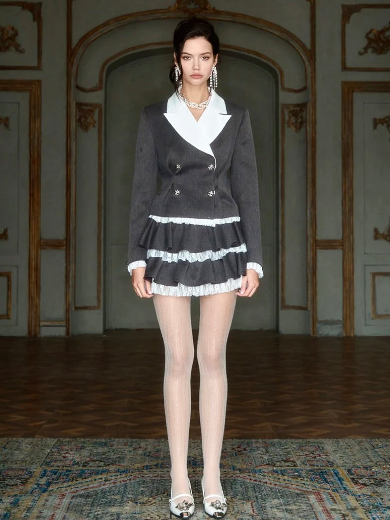 White Collar Waisted Jacket – Atomicfield