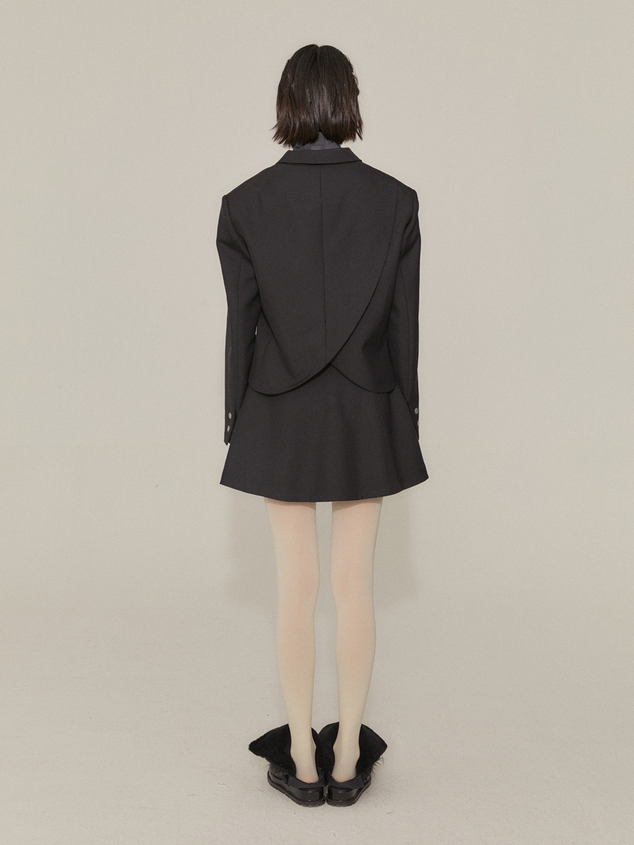 Black wool pleated skirt – Atomicfield