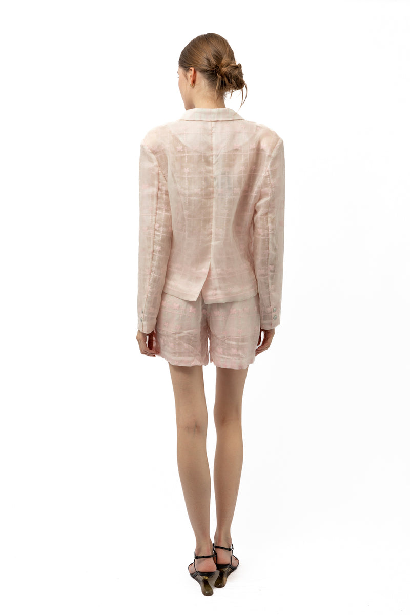 Pink Silk Lace Double-layer Suit – Atomicfield