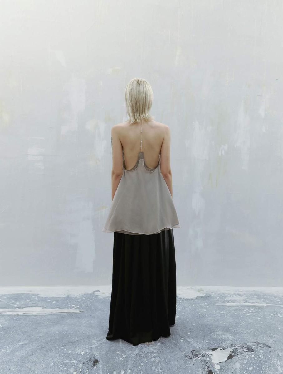 Cocoon shape asymmetric opening half skirt – Atomicfield